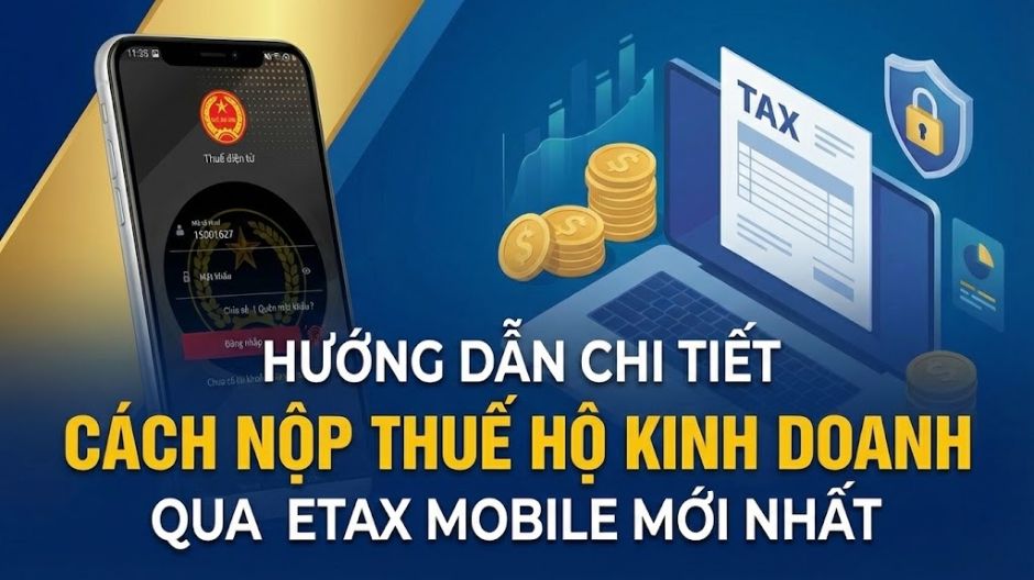 Cách nộp thuế hộ kinh doanh qua eTax mobile