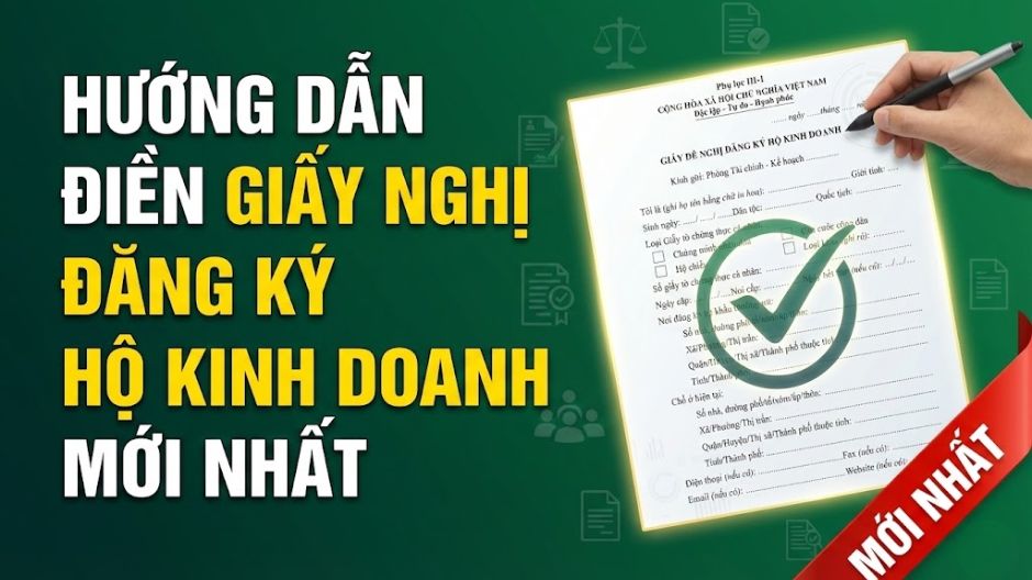 Hướng dẫn cách điền giấy đề nghị đăng ký hộ kinh doanh mới nhất