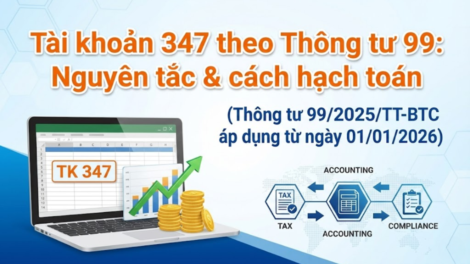 Tài khoản 347 theo Thông tư 99: Nguyên tắc & cách hạch toán