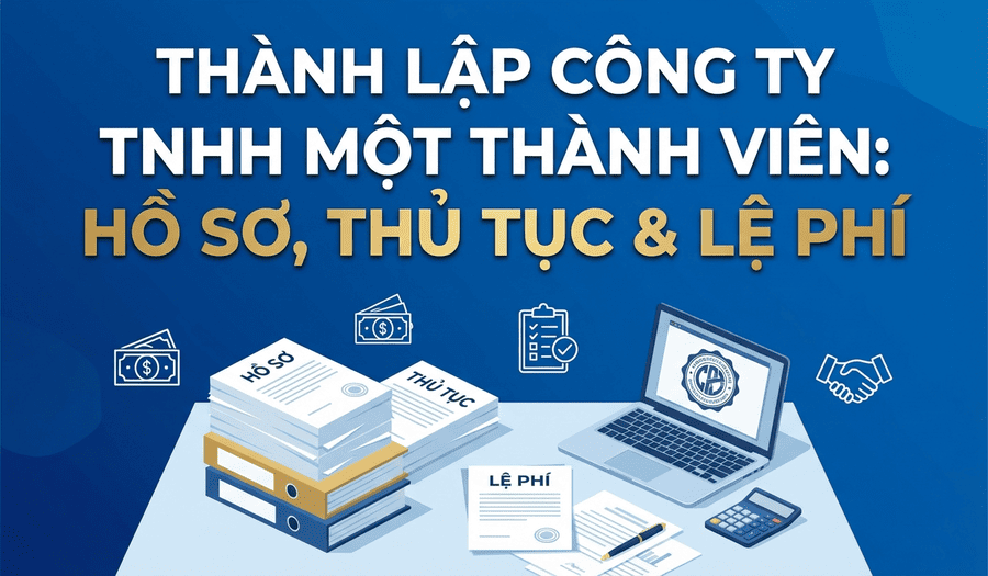Thủ tục đăng ký, hồ sơ và lệ phí thành lập công ty TNHH một thành viên